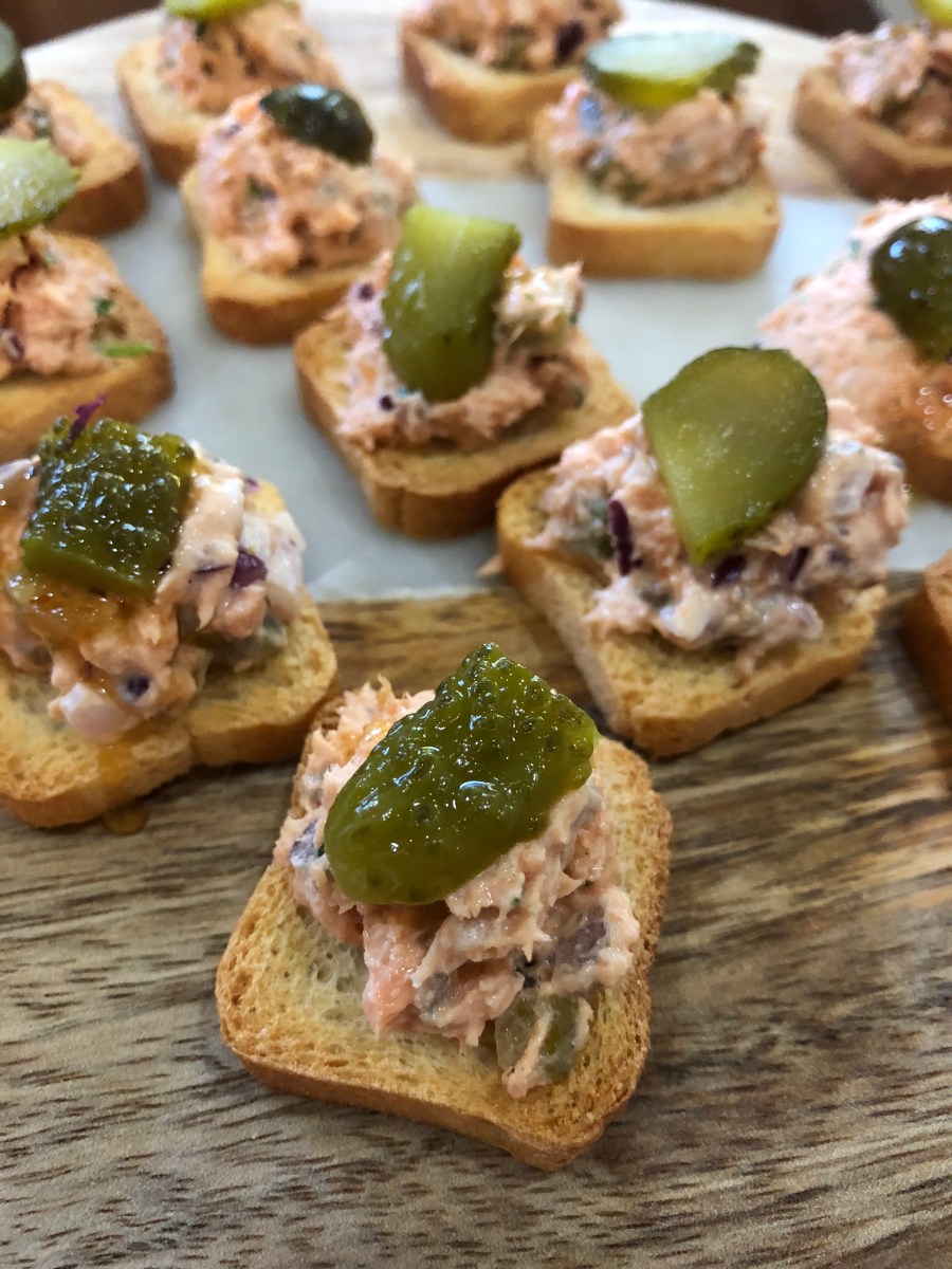 salmon paté | the quickest + easiest + tastiest ‘no cook’ canapés – lo ...