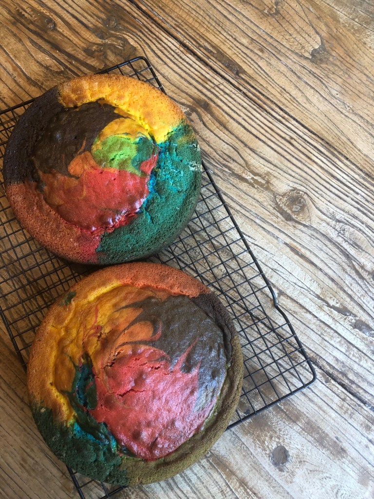 colourful marble cake | one for the kiddies – lo's kitchen
