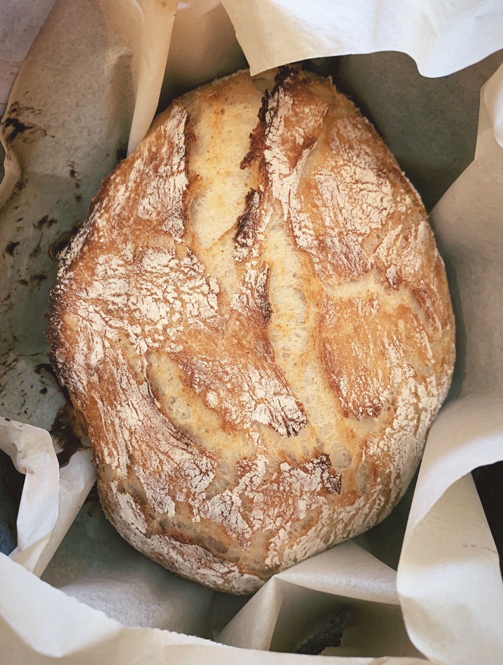 a crusty loaf of bread | seriously easy to make – lo's kitchen